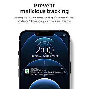 MICFLIP Key Finder (White, 1-Pack), Android Not Supported, Works with Apple Find My (iOS Only), Key Finder, Bluetooth Tracker for Earbuds and Luggage, Phone Finder, Waterproof