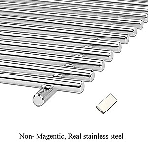 Cmanzhi 146.47223610 (3-Pack) 16.5” Stainless Steel Grates Replacement for Kenmore 4 Burner Grills 146.47223610 146.23681310 146. 23766310