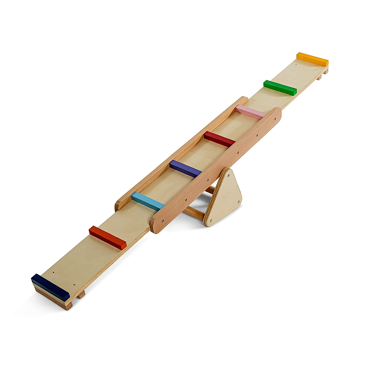 Avenlur Willow Rainbow Seesaw and Balance Beam: Montessori and Waldorf Inspired Gym Equipment for Toddlers & Kids (2-4 yrs), up to 110lbs! Enhance Balance & Coordination with Indoor Play Fun!