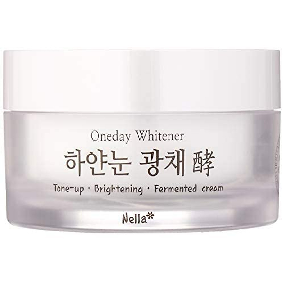 Nella Whitening and Brightening Tone-Up Cream, Fermented Natural Ingredients, Korean Beauty, 50 ml