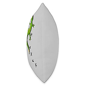 Skizzenmonster Reptile Lizard Shirts Climbing Gecko Leguan Reptile Lizard Throw Pillow, 16x16, Multicolor