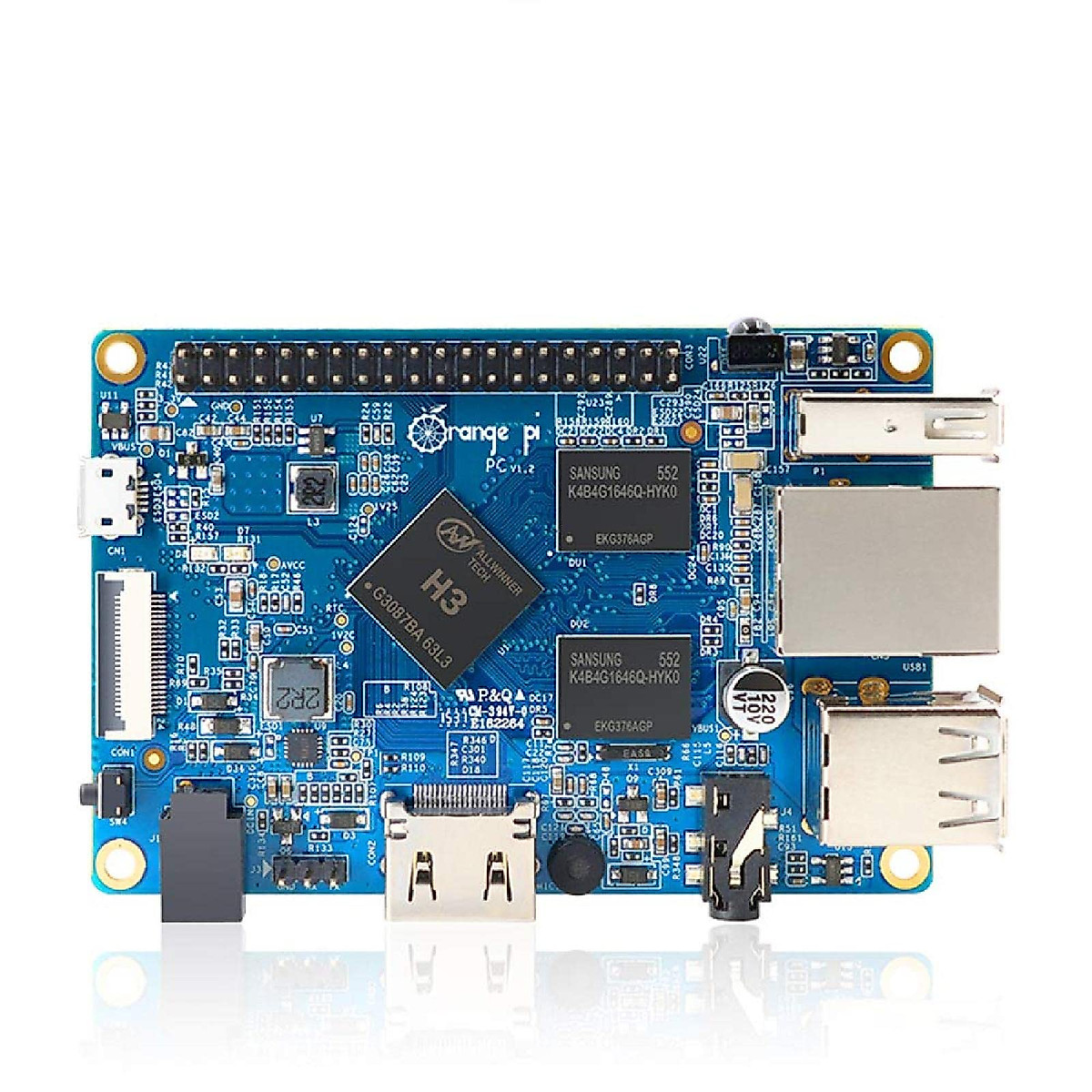 1 * OrangePi PC Board, 1GB DDR3 Developer PCB Board Support RetroPIE Free RetroPIE System