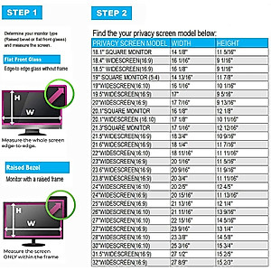 Nusign+ Computer Privacy Screen Filter 27 inches for Widescreen Monitor – Date Protection Desktop Security Anti-Glare, Anti-Scratch, Blocks 96% UV–16:9 Aspect Ratio, Inch (Diagonal) - 16:9 Ratio