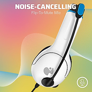 PDP Gaming AIRLITE Xbox Headset with Microphone, Series X|S/Xbox One/PC/Windows, Lightweight Stereo Headphones, Wired Power, Noise-Cancelling mic- Ion White (Only at Amazon)