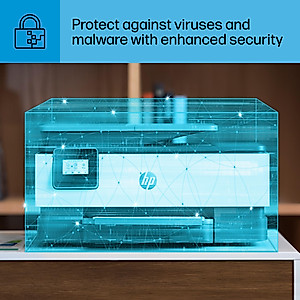 HP OfficeJet 8015e Wireless Color All-in-One Printer with 6 Months Free Ink with HP+(228F5A), White