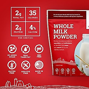 Hoosier Hill Farm Whole Milk Powder, 6LB (Pack of 1)