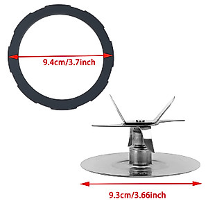 Pro 1200 Blender Blade Stainless Steel Replacement for Oster Pro 1200 Blender Accessory with One Rubber O Ring Gasket for Oster Pro 1200 Blender Replacement Parts
