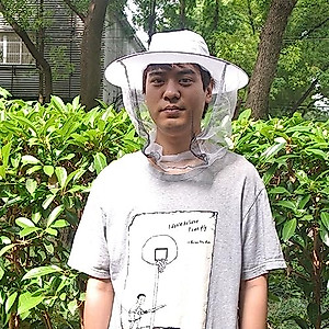 NAVADEAL White Beekeeper Beekeeping Hat with Veil Mosquito Fly Head Net Face Protection