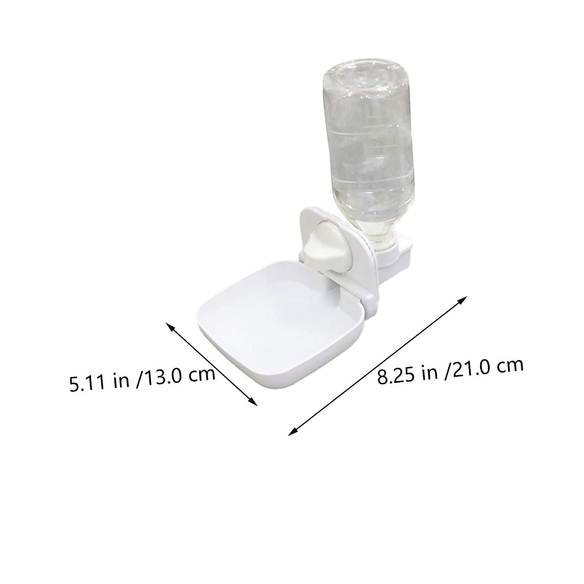 Balacoo 2 pcs automatic feeder rabbit water feeder drinking water machine dispenser automatic rabbit feeder bunny water dispenser pet water dish water cage plastic white chinchilla