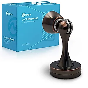 Neoera Magnetic Door Stop（Oil Rubbed Bronze Color）Door Stopper Strong Magnetic Door Catch for Hold Door Open, Anti-Rust, Heavy Duty for Various Door Types, Wall & Floor Mount 1Pack