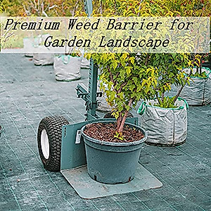 HOOPLE PP Premium Garden Weed Barrier Landscape Fabric Durable & Heavy-Duty Weed Block, Easy Setup & Superior Weed Control (4ft*50ft)