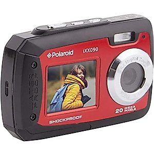 Polaroid iXX090 Dual Screen Shock & Waterproof Digital Camera (Red)