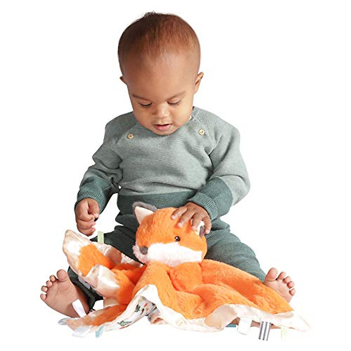 Manhattan Toy Fairytale Snuggle Fox Blankie Ultra-Soft Soothing Baby Lovey, 19" x 19"