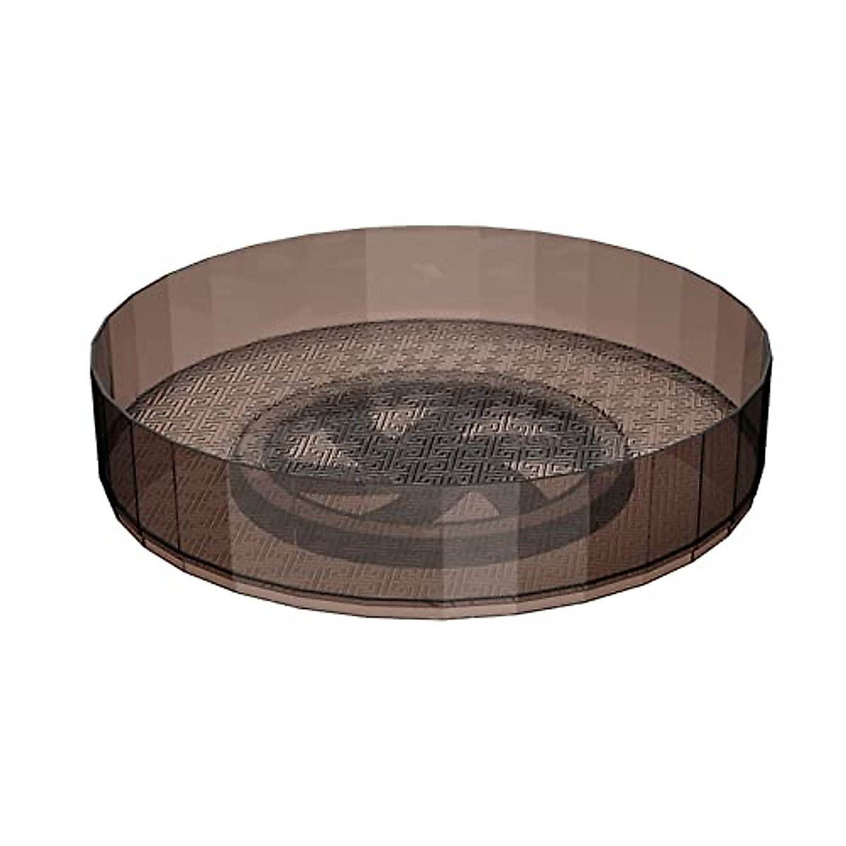 10 Inches Large Rotating Turntable Organizer for Kitchen, Pantry, Cabinet, Dining Table, Fridge, Countertop, Vanity Spinning Food Storage Container for Spices Condiments Clear