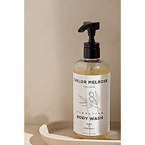 Taylor Melrose Hydrating Body Wash - Genderless Liquid Soap - Shea Butter, Pro-Vitamin B5-16.9 FL Oz (400 ml)