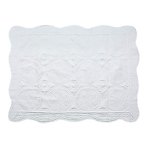 House White Baby Quilt, Cotton Embossed Baby Blanket,36x46inch