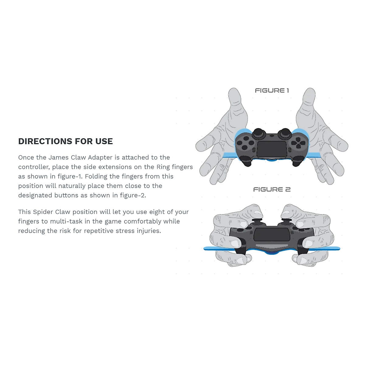 James Claw for PlayStation 4/PS4 Controllers