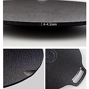 TULGIGS Aluminum Casting Camping Griddle Non-stick Coating Mini BBQ Plate (M)