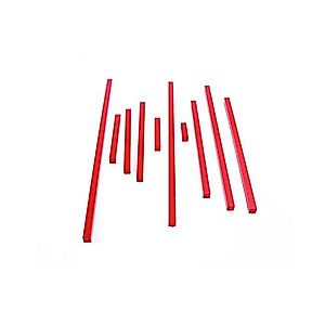 Montessori Toys for 3+ Year Old Long Red Rods Without Digital Cards Stacked Arrangement Sensory Toys Montessori Math Game Preschool Learning Wooden Toys for Toddlers