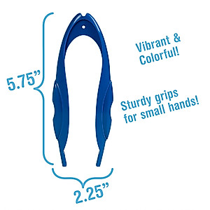 Colorful Counting Bear Cubs & Jumbo Rainbow Tweezers - Includes Bucket of 125+ Bears and 6 Pairs of Tweezers - Great for Early Childhood Education, Preschool Prep, Daycare Activities, Montessori Toys