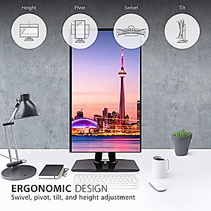 ViewSonic VP2468 24-Inch Premium IPS 1080p Monitor with Advanced Ergonomics, ColorPro 100% sRGB Rec 709, 14-bit 3D LUT, Eye Care, HDMI, USB, DP Daisy Chain for Home and Office