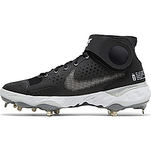 Nike Alpha Huarache Elite 3 Mid White/BlackMen's Baseball Cleat (us_Footwear_Size_System, Adult, Men, Numeric, Medium, Numeric_15)