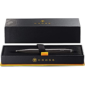 Cross Tech2 Refillable Ballpoint Pen, Medium Ballpen With Stylus, Includes Premium Gift Box - Satin Black