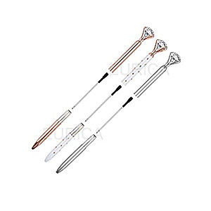 Diamond Pens Pack of 16 Cute Ballpoint Pens Diamond Pen Office Supplies Décor Gifts for Women Bridesmaid Coworkers Rose Gold Cool Fun Fancy Novelty  Crystal Metal School Desk Accessories Black Ink