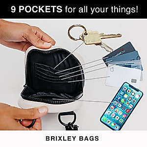 Brixley Crossbody Bag Sling Purse for Women Men Girls Travel, Multi Position Fanny Back Pack