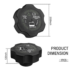 carleef Car Radiator Coolant Reservoir Cap,Replaces OEM#15075118 Radiator Cover for Old Radiator,Car Accessories Radiator Covers Compatible with Chevy Pontiac Buick GMC Cadillac Saturn