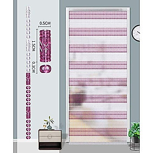 HAPPLiGNLY Beaded Door Curtains for Doorways Bead String Curtain for Room Dividers Crystal Home Decoration Bedroom Entrance Hanging Encryption Screen, 2 Styles, Customizable