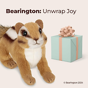 Bearington Collection Chippie Plush Chipmunk Stuffed Animal, 7 Inch