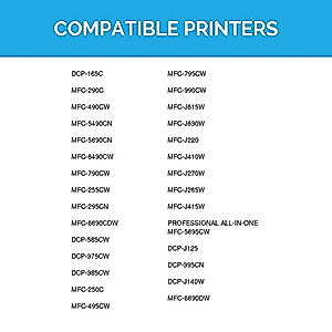 LD Products Compatible Ink Cartridge Replacement for Brother LC61BK (Black, 4-Pack)