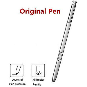 2PCS Galaxy Note 8 Pen Replacement Stylus Touch S Pen Galaxy Note 8 Note8 N950 Stylus Touch S Pen +Tips/Nibs+Eject Pin Black (Silver)