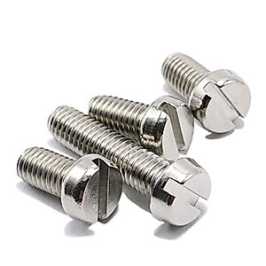 M3x5mm Slotted Cheese Head Machine Screws,Stainless Steel,Pack 100