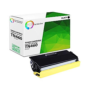 TCT Premium Compatible Toner Cartridge Replacement for Brother TN-460 TN460 Black High Yield works with Brother DCP-1200 1400, HL-1230 1240 1250 1270N, MFC-8300, IntelliFax-4100 Printers (6,000 Pages)