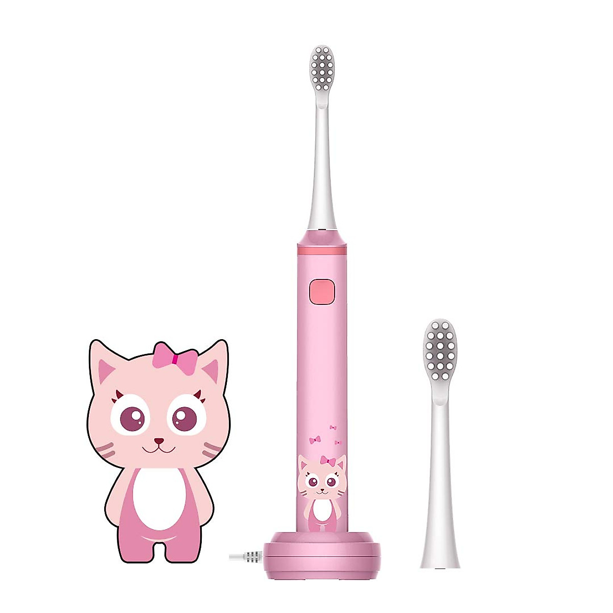 leyoung Kids Electric Toothbrush, Vibrating Toothbrush for Children Boys and Girls Age 3-13, with Smart Timer Rechargeable Electric Toothbrush, IPX7 Waterproof, Christmas Gift for Kids