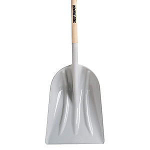 True Temper 1680100 Shovel with Wood Handle Poly Scoop