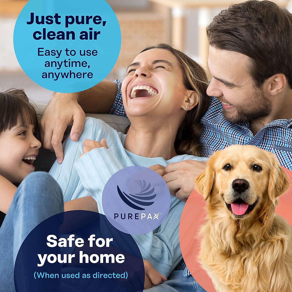 PUREPAX Odor Eliminator Premium Activated Carbon Charcoal Unscented 3 Pack - Extra Long Lasting Strong Odor Remover for Small Spaces: Kitchen, Refrigerator, Closet, Drawers, Car, Locker, Gym Bag