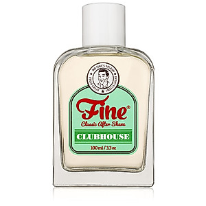 Fine Mr Clubhouse Classic Mens Aftershave -A Splash of Classic Barbershop Aftershave for Modern Men - The Wet Shaver’s Favorite