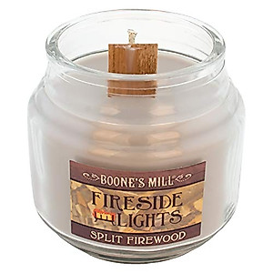 Squire Boone's Wooden Wick Fireside Scented Soy Candle (11.5 oz., Split Firewood)