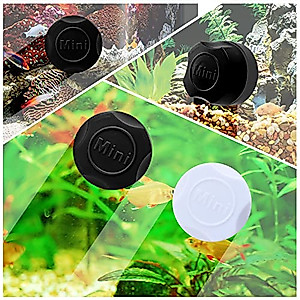 Lychee Mini Magnetic Algae Scraper Fish Tank Glass Scrubber, Aquarium Cleaning Brush (Black)