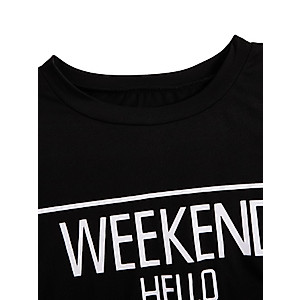 Verdusa Women's 3 Piece Plaid Print Pajama Sets Tee Top and Shorts Pants Pj Set Black L