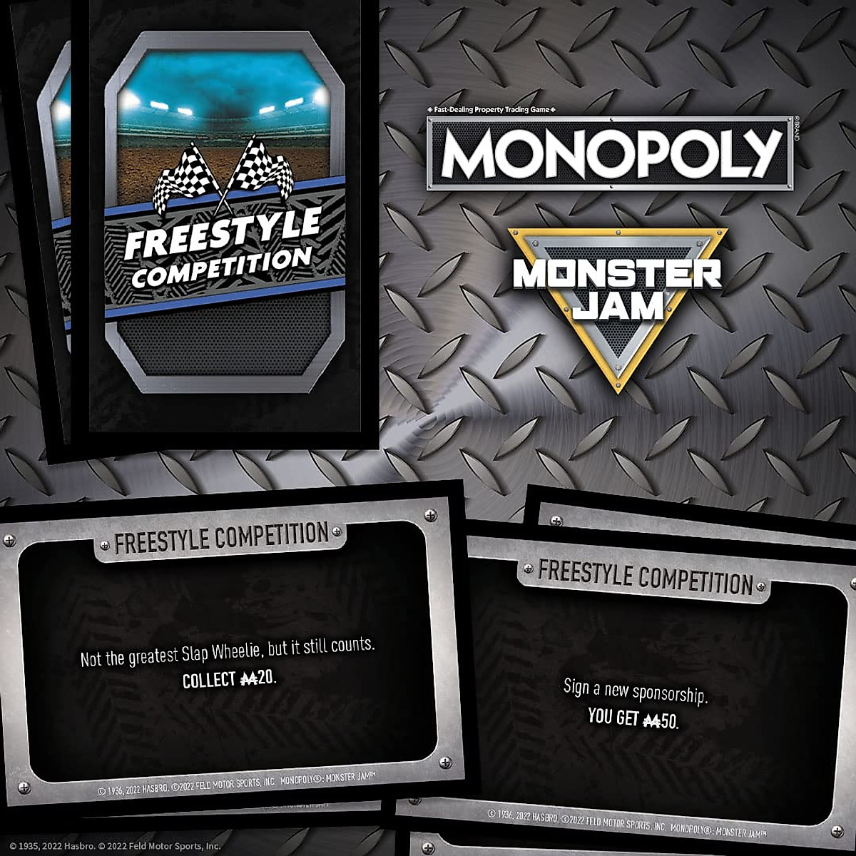 Monopoly: Monster Jam | Buy, Sell, Trade Iconic Trucks Including Grave Digger, Max-D, El Toro Loco, Dragon’s Breath | Classic Game | Officially-Licensed Monster Jam Merchandise