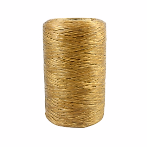 Kulay Artificial Deer Sinew Natural Waxed Flat Polyester Thread for Beading, Leather, Tie-dye Crafts and Sewing, Natural Sinue (5-Ply, 300 Yards or 900 Feet)