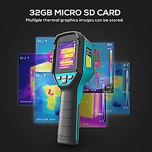 MiLESEEY Thermal Camera Imaging Tool for Temperature Anomalies,120 x 90 Pixel Infrared Resolution Thermal Imager, Rechargeable IP54 2 Meter Drop Proof 25Hz, Support PC Analysis Software