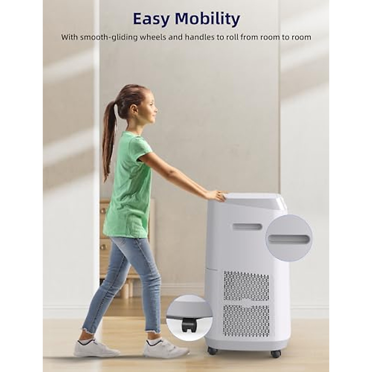 Nuwave OxyPure ZERO Air Purifiers with 20 Yr Washable and Reusable Bio Guard Tech Air Filter, Large Room Up to 2002 Ft², Air Quality Monitor, 0.1 Microns, 100% Capture Allergies, Smoke, Dust, Pollen
