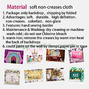 Aladdin Backdrop Photography Arabian Moroccan Nights Birthday Party Magic Genie Indian Luxurious Photo Background Princess Baby Shower Vinyl 7x5ft Photo Booth Studio Props