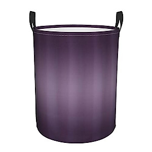 Laundry Basket,Hollywood Theater Inspired Vintage Digital Purple Colored Modern Design Artwork,Large Canvas Fabric Lightweight Storage Basket/Toy Organizer/Dirty Clothes Collapsible Waterproof For College Dorms-Large