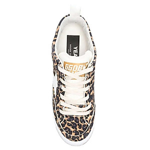 Golden Goose Yeah Leopard Suede Upper Leather Star Nappa Tongue Womens Distressed Sneakers - 40